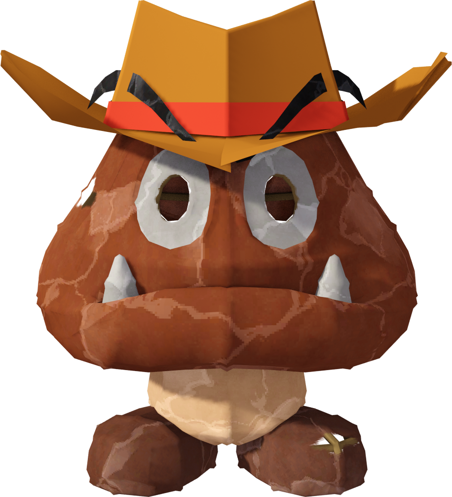 File:PMTOK PaperMachoGoombaOutlaw Render.png - Super Mario Wiki, the ...