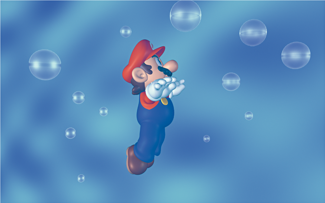 File:Mario Swimming Artwork (alt 2) - Super Mario 64.png - Super Mario ...