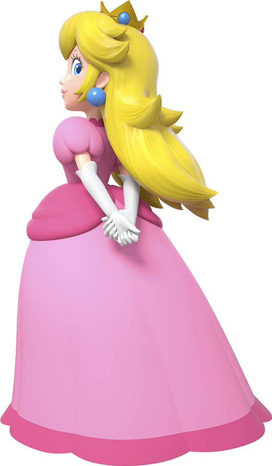 File:PN Peach Look Back 3D Artwork.png - Super Mario Wiki, the Mario ...