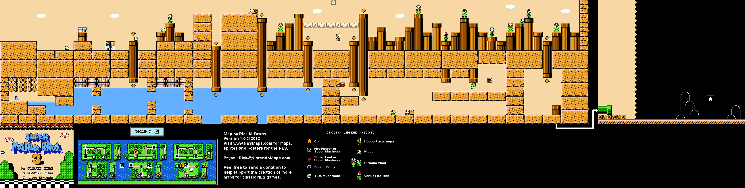 File:SMB3 World 7-2 Map.png - Super Mario Wiki, the Mario encyclopedia