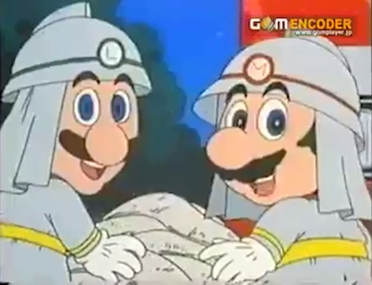 File:Luigi and Mario firefighters - Super Mario no Shobotai.png - Super ...