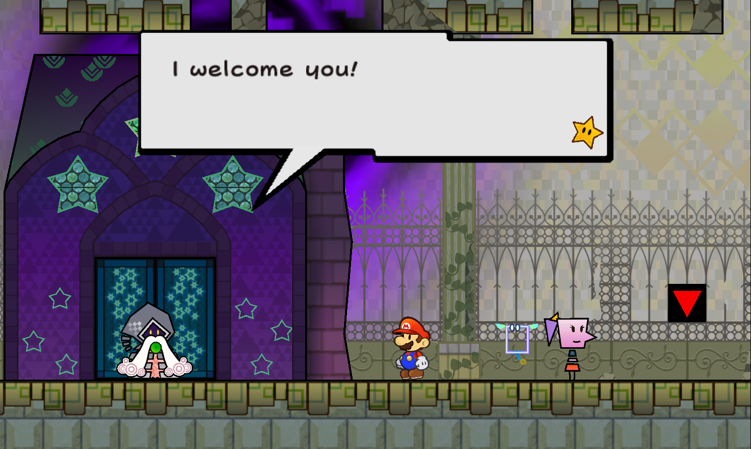 File:SPM Nolrem Greeting.png - Super Mario Wiki, the Mario encyclopedia