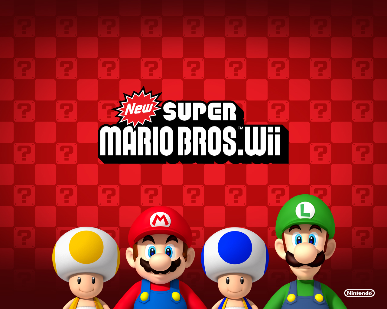 File:NSMBW NA Wallpaper 1 1280x1024.jpg - Super Mario Wiki, the Mario ...