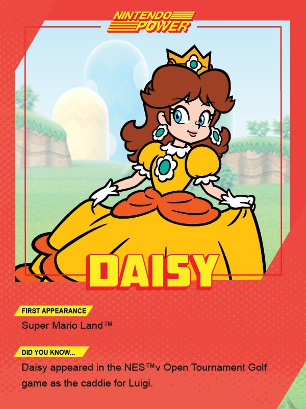 File:Nintendo Power card - Daisy.jpg - Super Mario Wiki, the Mario ...