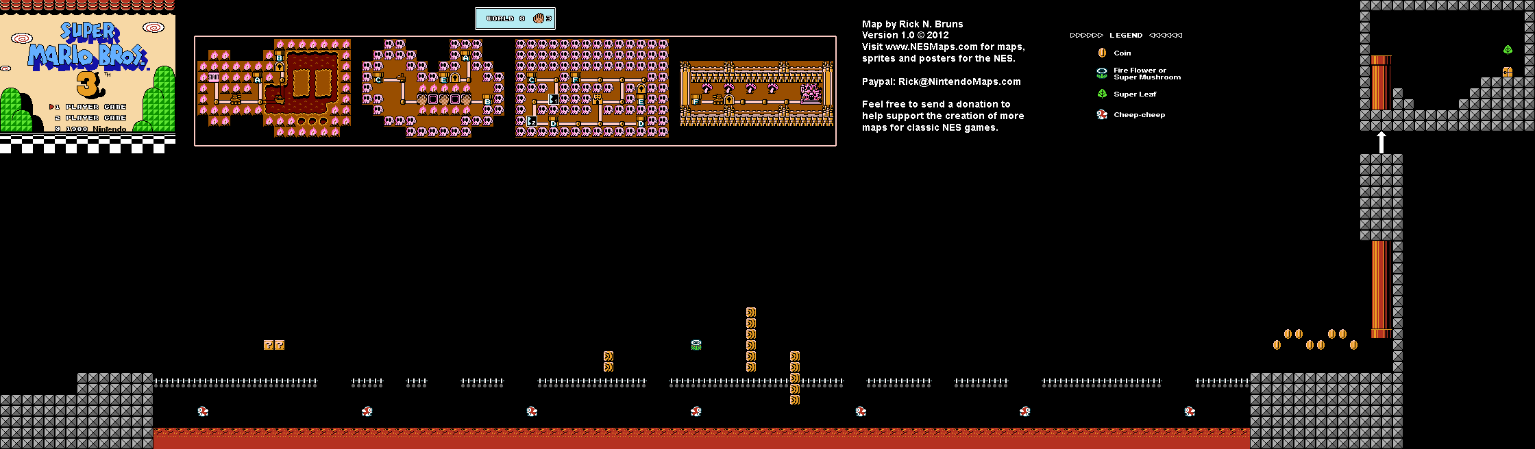 File:SMB3 World 8-Hand Trap 3 Map.png - Super Mario Wiki, the Mario ...