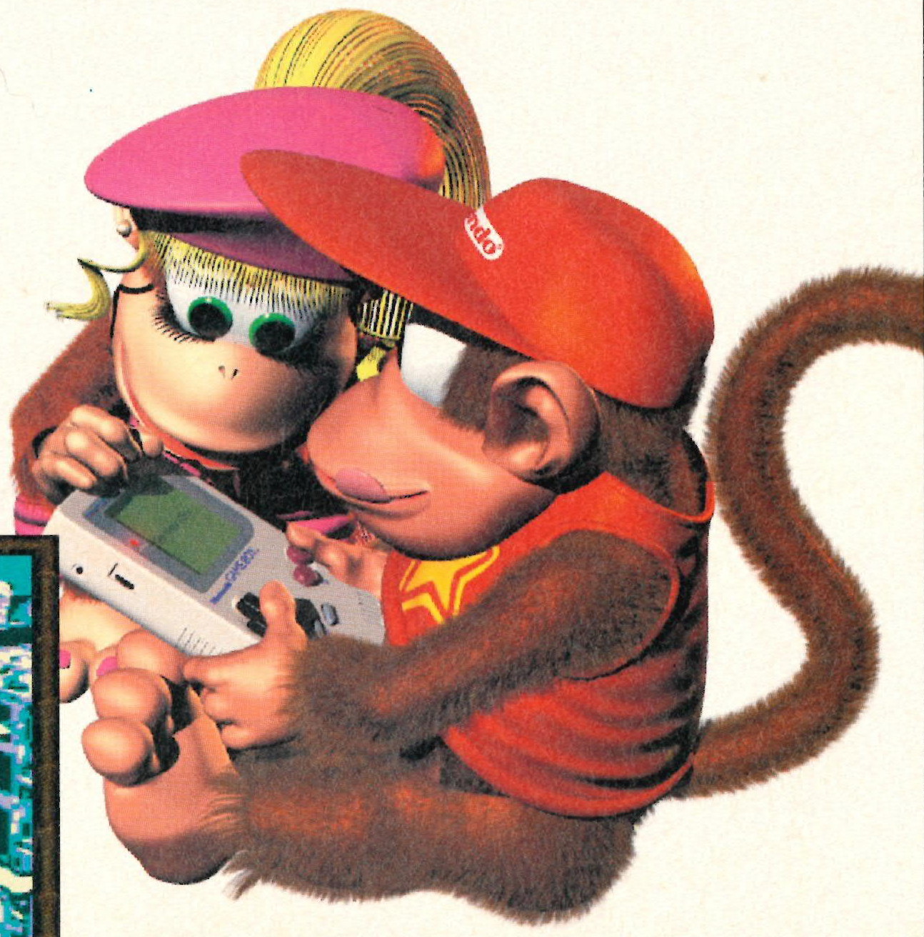 File:Diddy Dixie playing GB DKC2 art.jpg - Super Mario Wiki, the Mario ...