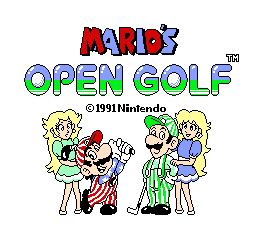 File:PC-10 Mario's Open Golf - title screen.png - Super Mario Wiki, the ...