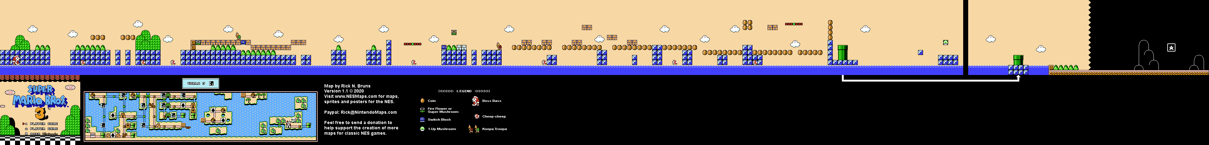 File:SMB3 World 3-3 Map.png - Super Mario Wiki, the Mario encyclopedia