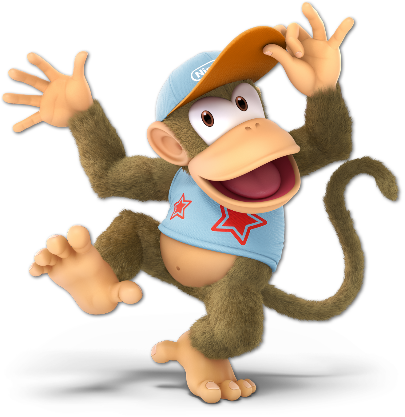 File:Diddy Kong Cyan SSBU.png - Super Mario Wiki, the Mario encyclopedia