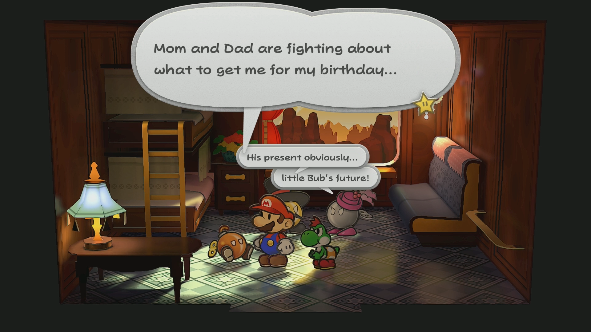 File:TTYDNS Bub Parents Fighting.png - Super Mario Wiki, the Mario ...