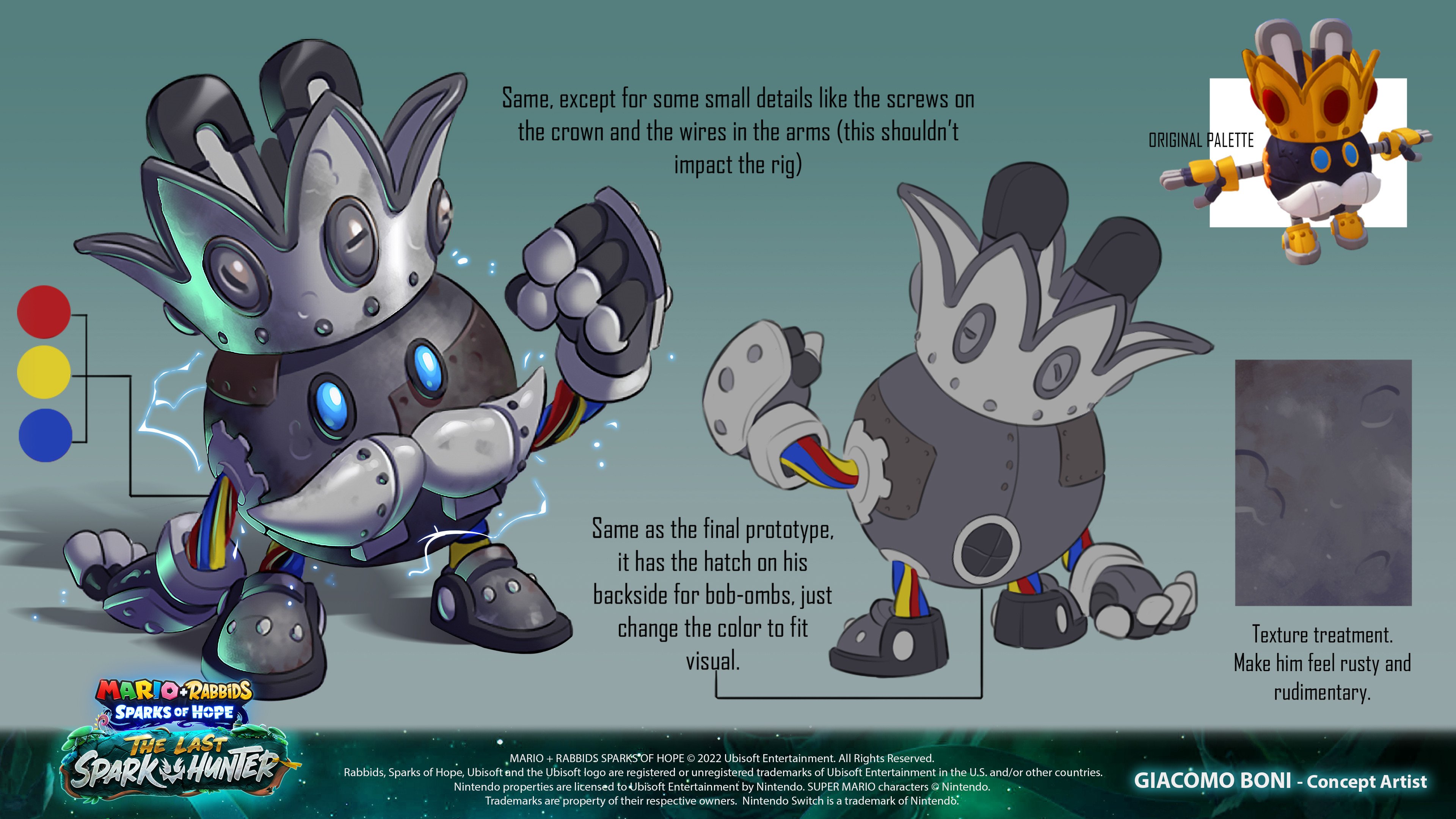 File:MRSOH Proto Mecha King Bob-omb concept art.jpg - Super Mario Wiki ...
