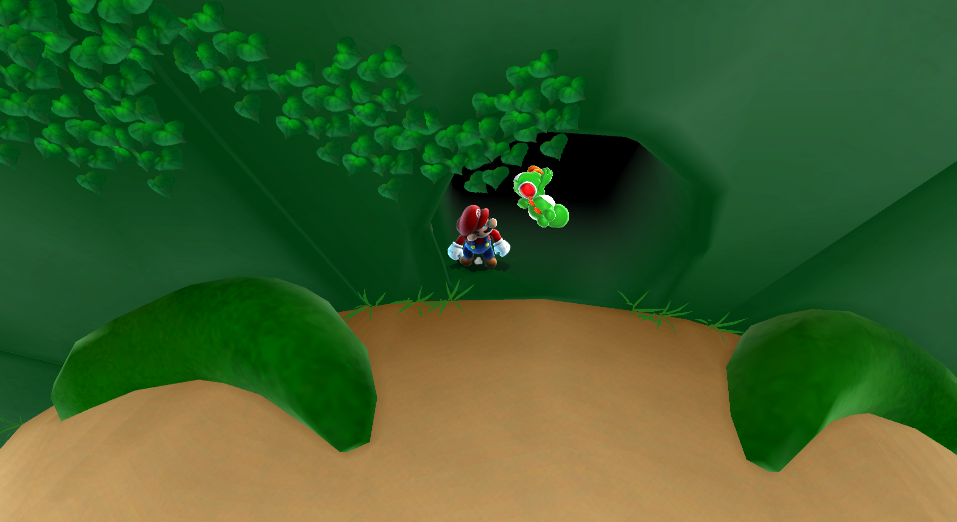 File:SMG2 Upside-down Yoshi Glitch.png - Super Mario Wiki, the Mario ...