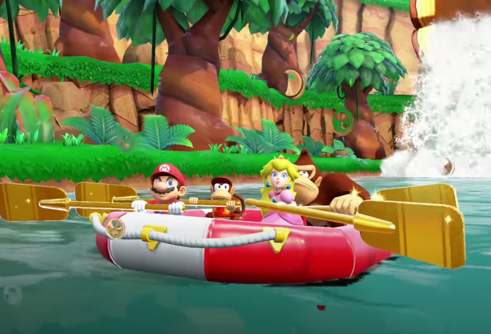 File:MarioPeachDKDiddyRiverSurvival.png - Super Mario Wiki, the Mario ...
