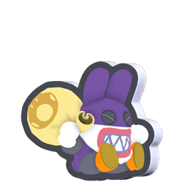 File:Standee Ground Pounding Nabbit.png - Super Mario Wiki, the Mario ...