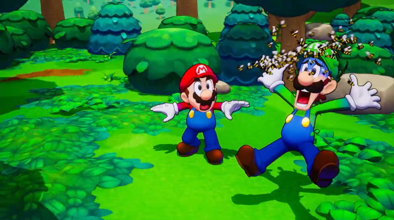 File:Luigi Being Bit by Bees.png - Super Mario Wiki, the Mario encyclopedia