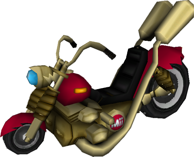 File:Wario Bike (Large Female Mii) Model.png - Super Mario Wiki, the ...