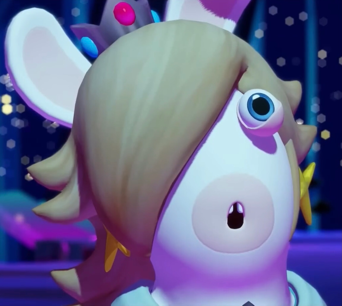 File:Rabbid Rosalina surprised.png - Super Mario Wiki, the Mario ...