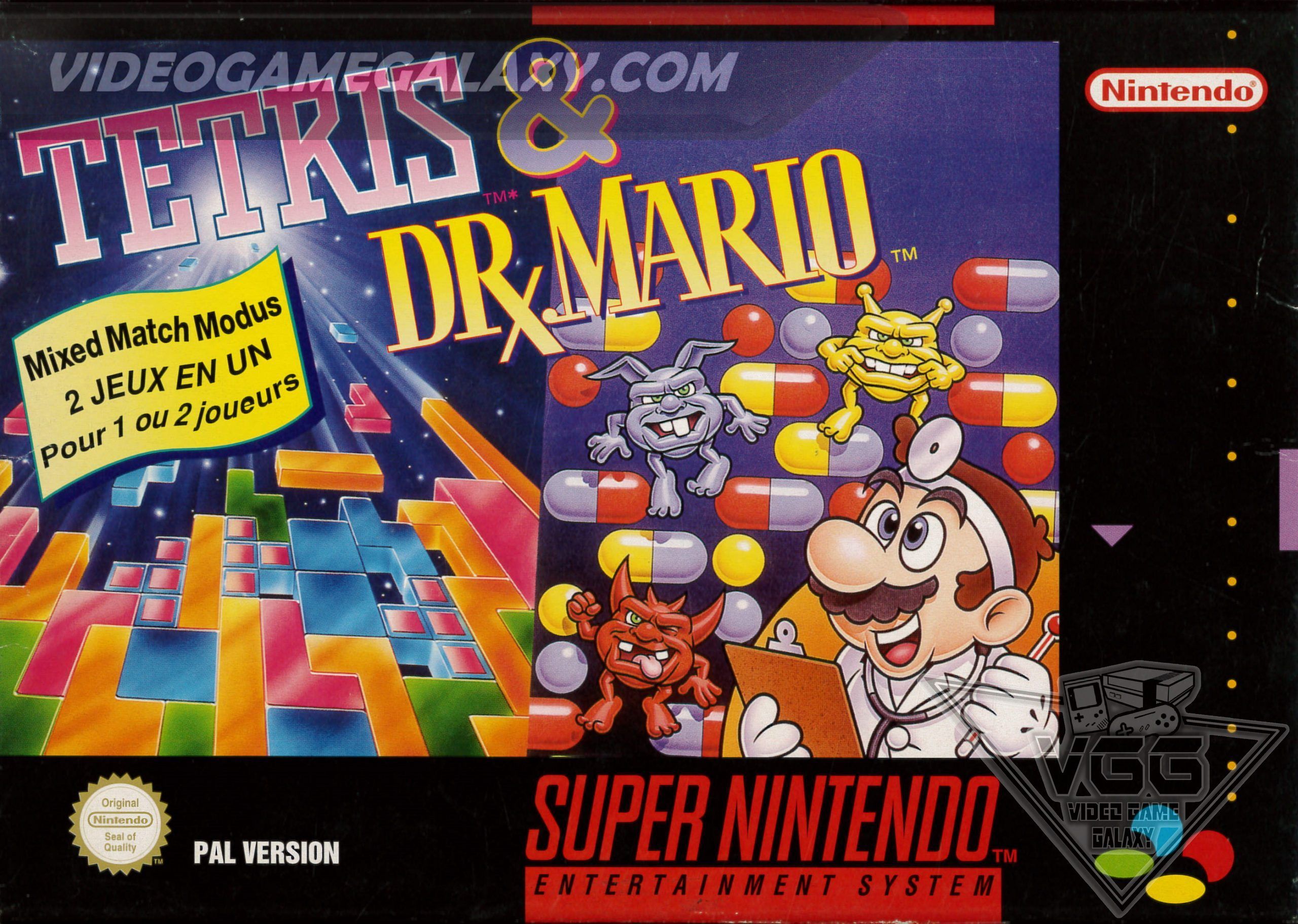 File:Tetris & Dr. Mario Box FRG.jpg - Super Mario Wiki, the Mario ...