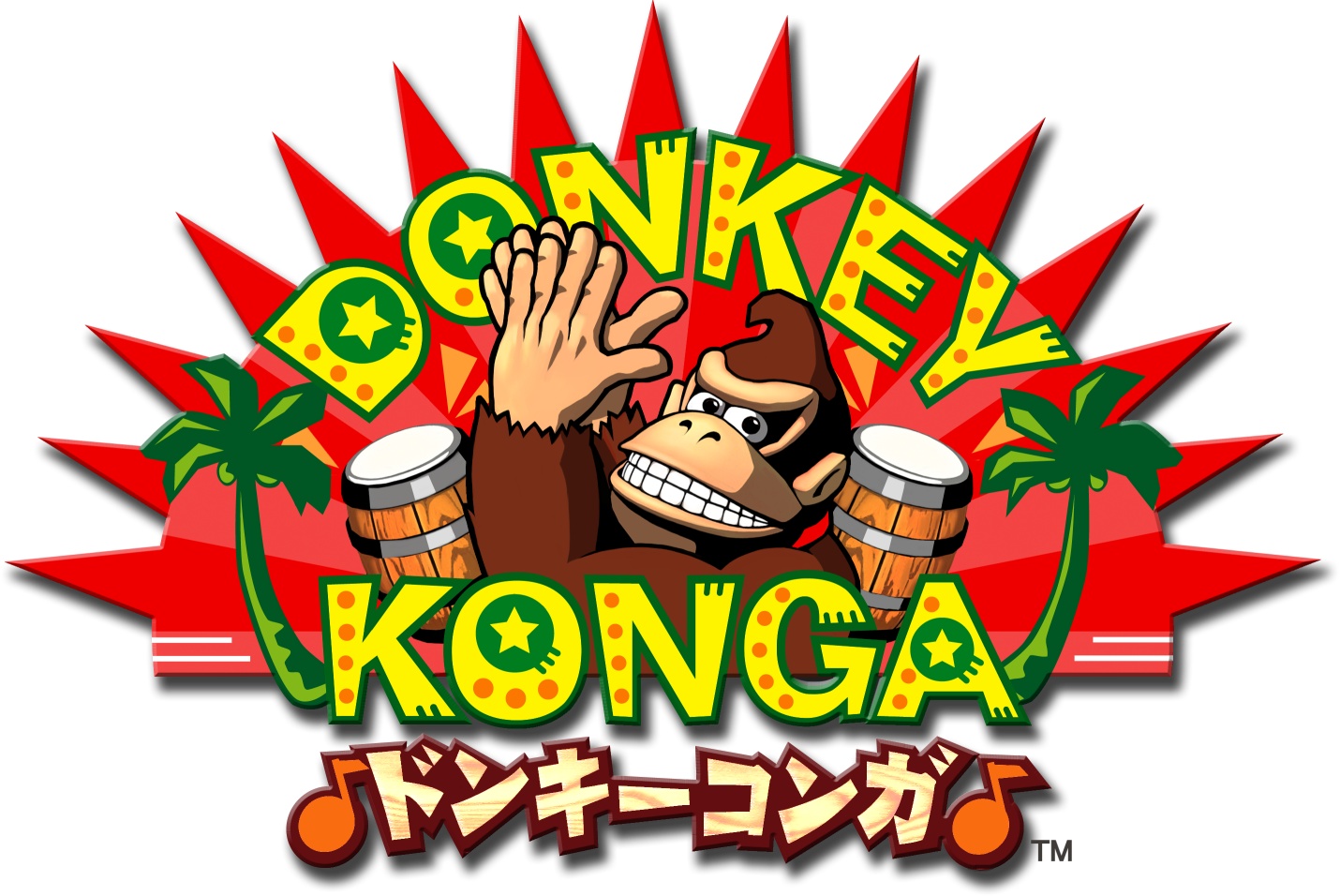 File:Donkey Konga JP logo.png - Super Mario Wiki, the Mario encyclopedia