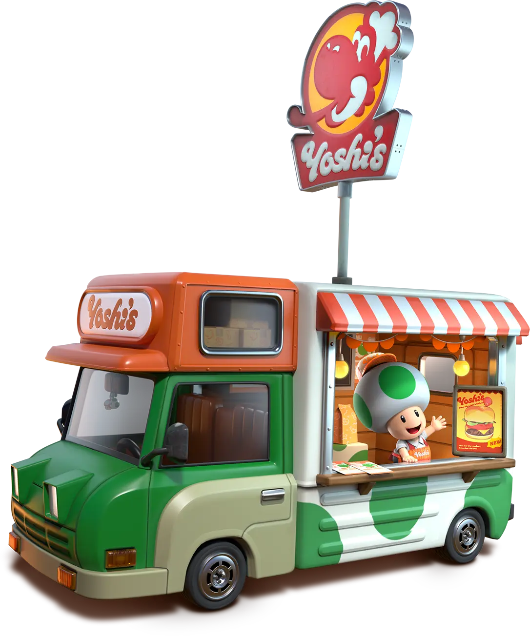 File:MKWorld Yoshis Food Truck.png - Super Mario Wiki, the Mario ...