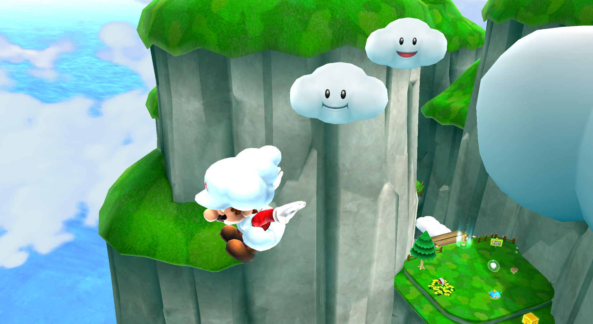 File:SMG2 Cloud Mario Screenshot.png - Super Mario Wiki, the Mario ...
