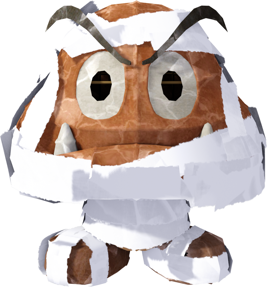 File:PMTOK PaperMachoMummyGoomba Render.png - Super Mario Wiki, the Mario encyclopedia