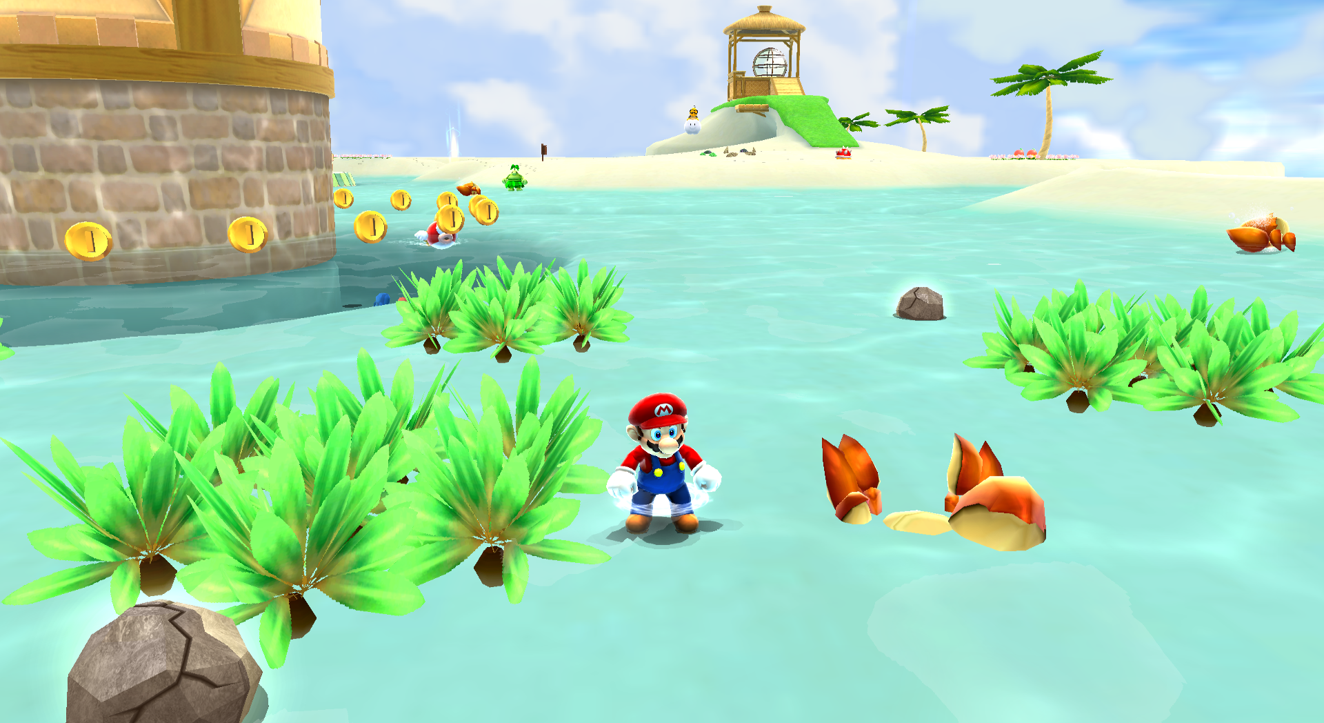 File:SMG2 Messed Up Crabber Glitch.png - Super Mario Wiki, the Mario ...