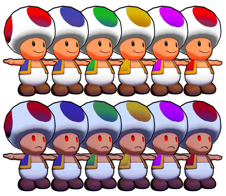 File:MALBS Toad Model.png - Super Mario Wiki, the Mario encyclopedia