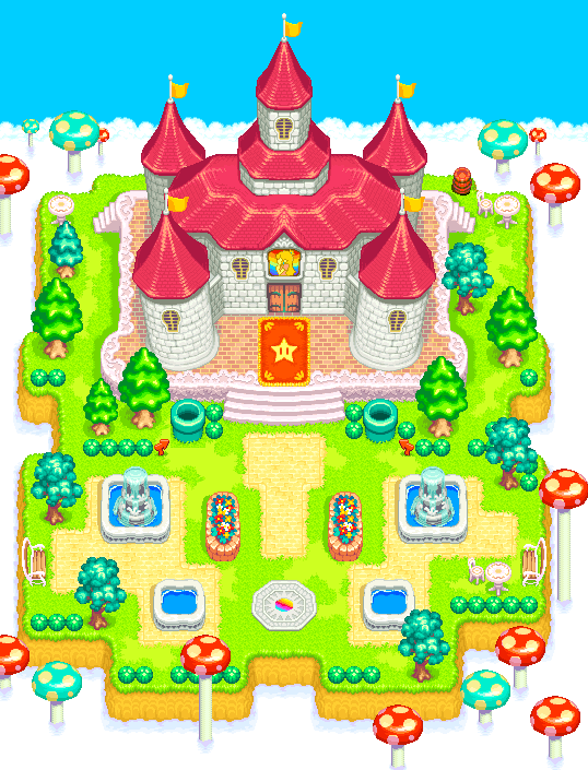 File:MGAT Peach's Castle.png - Super Mario Wiki, the Mario encyclopedia