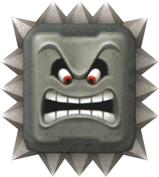 File:NSMBW Artwork Thwomp.png - Super Mario Wiki, the Mario encyclopedia