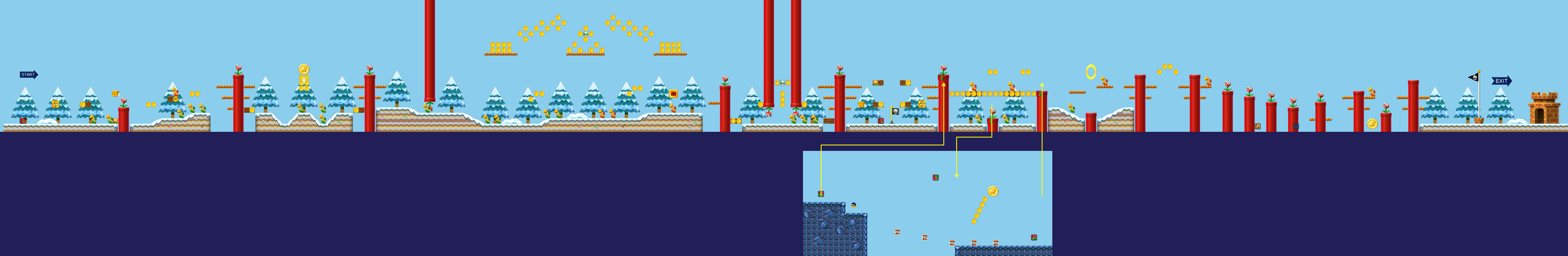 File:NSMB2 map 42.png - Super Mario Wiki, the Mario encyclopedia