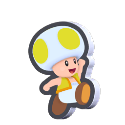 File:Standee Jumping Yellow Toad.png - Super Mario Wiki, the Mario ...