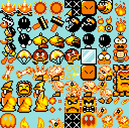 File:SMW Early Enemy Sprite Sheet.png - Super Mario Wiki, the Mario ...