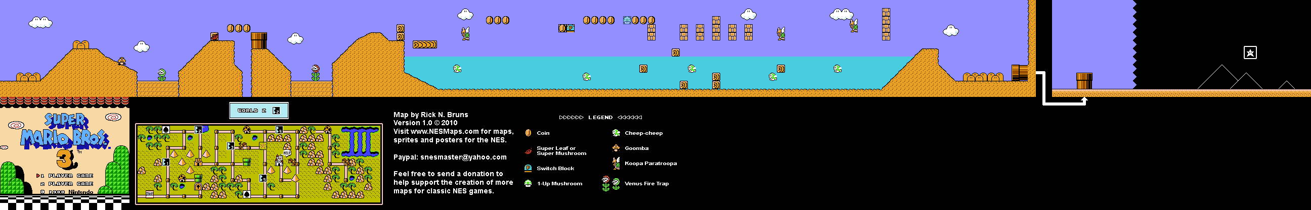 File:SMB3 World 2-2 Map.png - Super Mario Wiki, the Mario encyclopedia