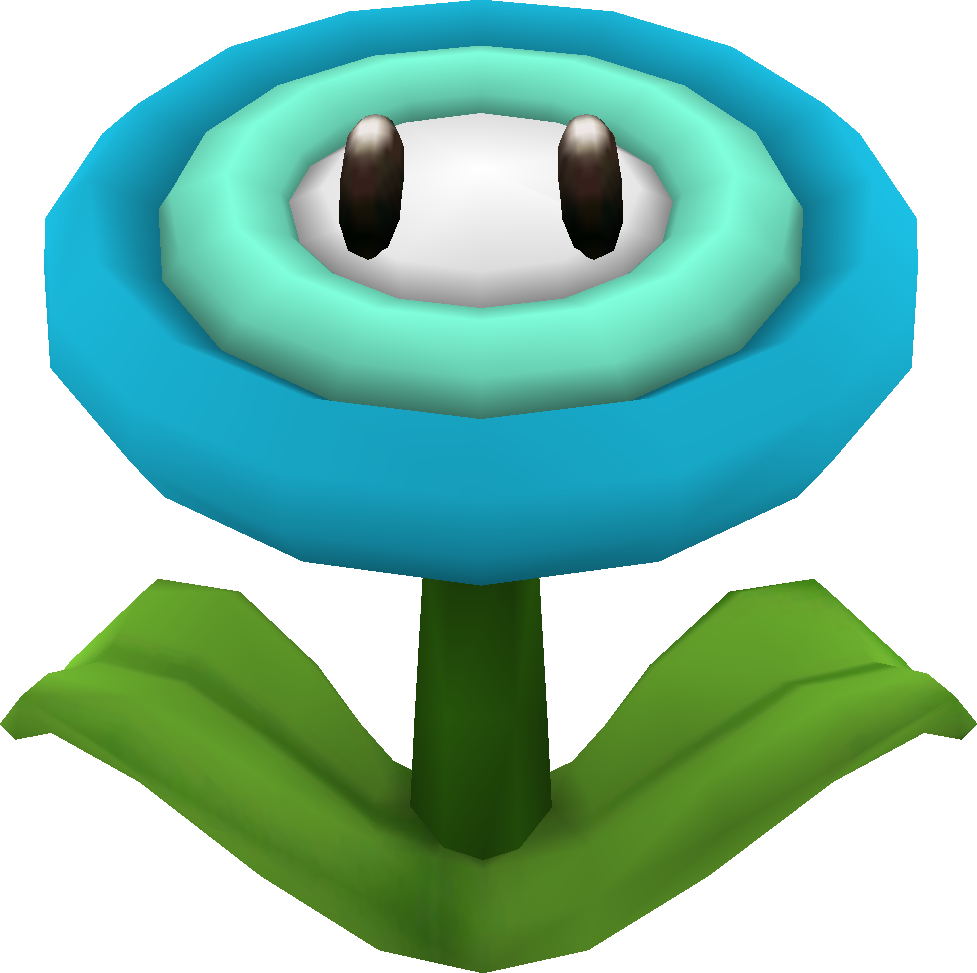 File:SMG Asset Model Ice Flower.png - Super Mario Wiki, the Mario ...