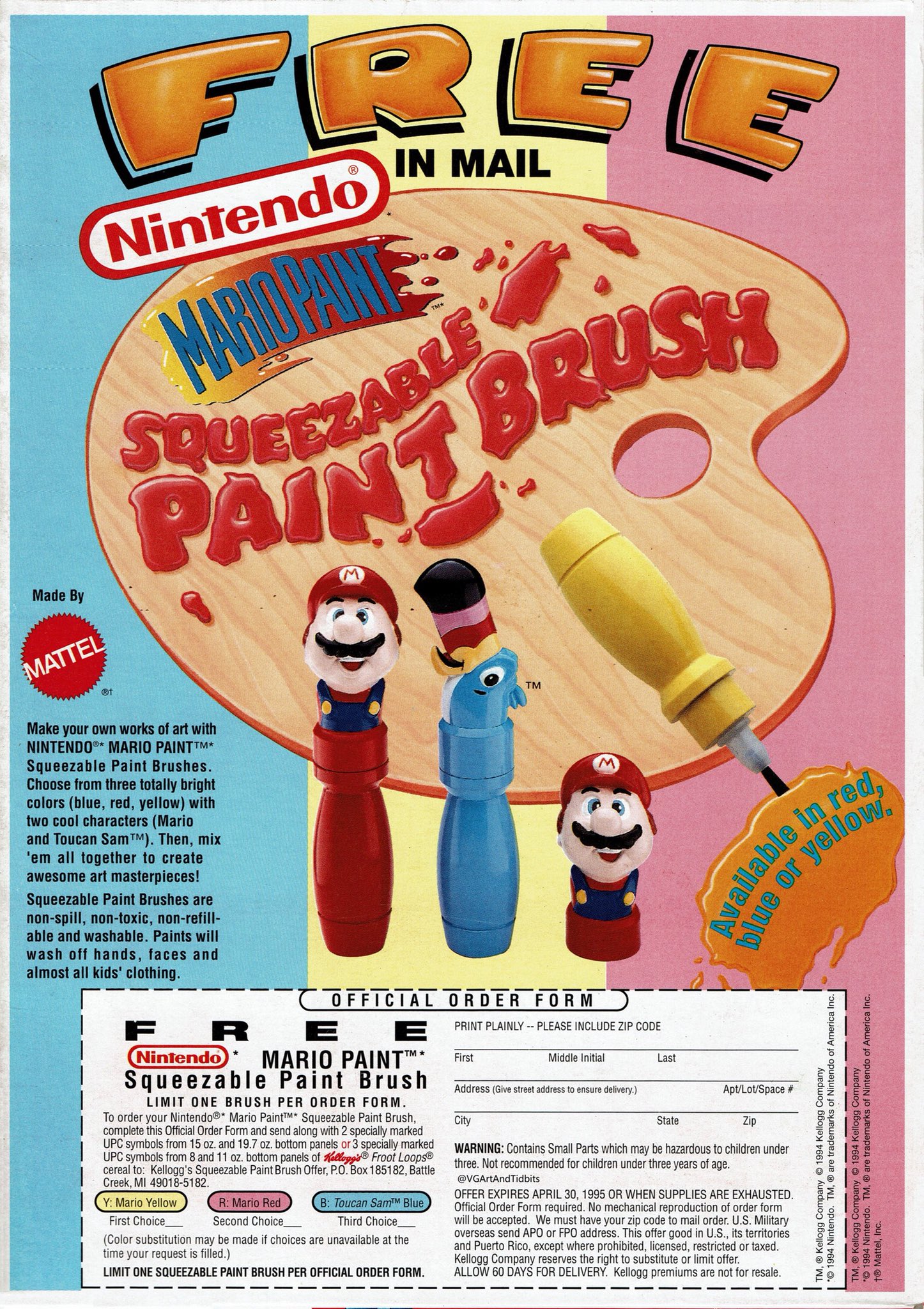 File:Froot Loops MP Squeezable Paint Brush offer.jpg - Super Mario Wiki ...