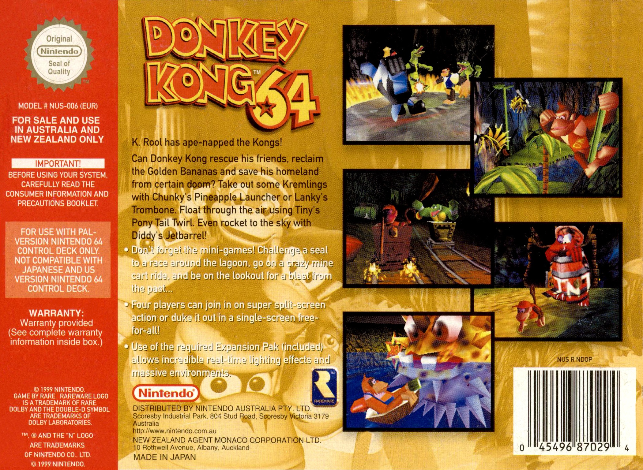 File:N64 donkeykong64 au.jpg - Super Mario Wiki, the Mario encyclopedia