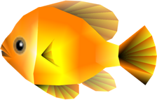 File:SMS Asset Model Orange Fish.png - Super Mario Wiki, the Mario ...