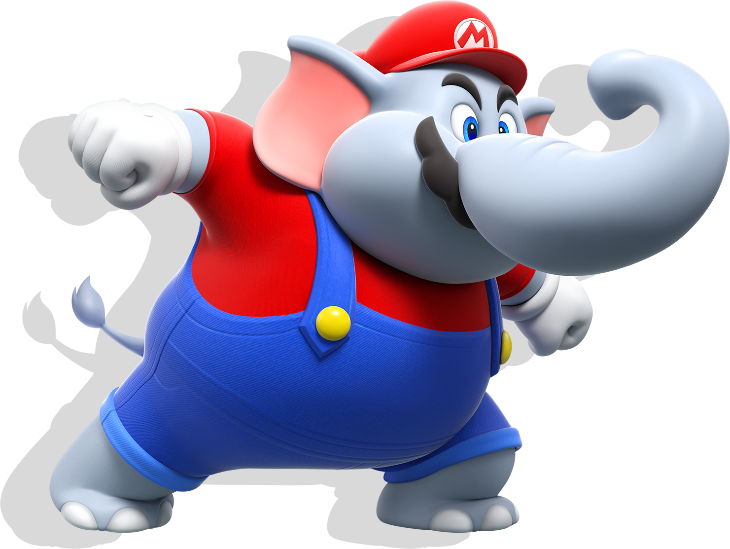 File:SMBW Elephant Mario Artwork 2.png - Super Mario Wiki, the Mario encyclopedia