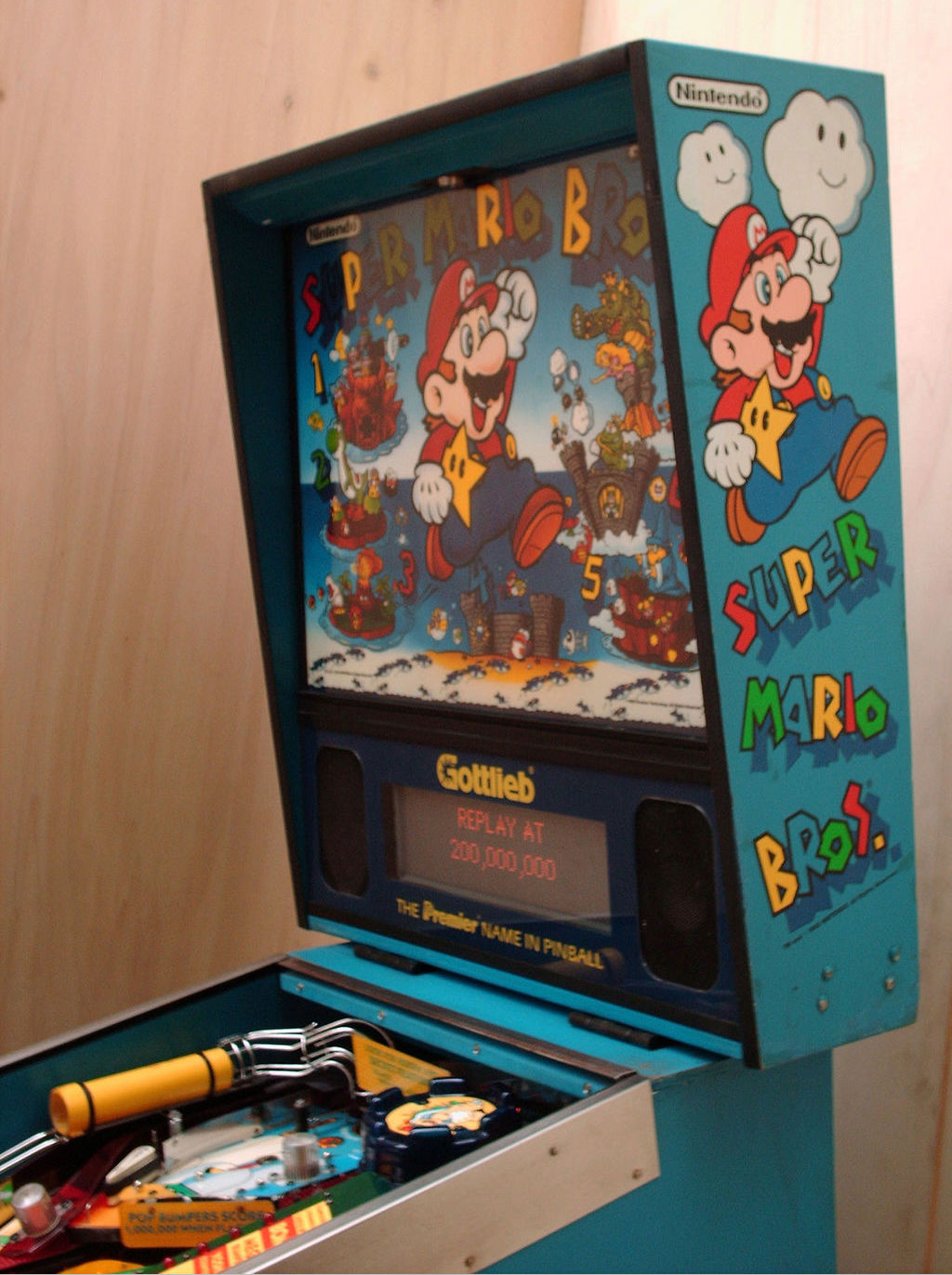 File:SMB Pinball-Backbox Right.jpg - Super Mario Wiki, the Mario ...