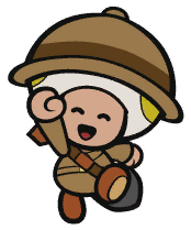 File:PMTOK Professor Toad cheering sprite.png - Super Mario Wiki, the ...