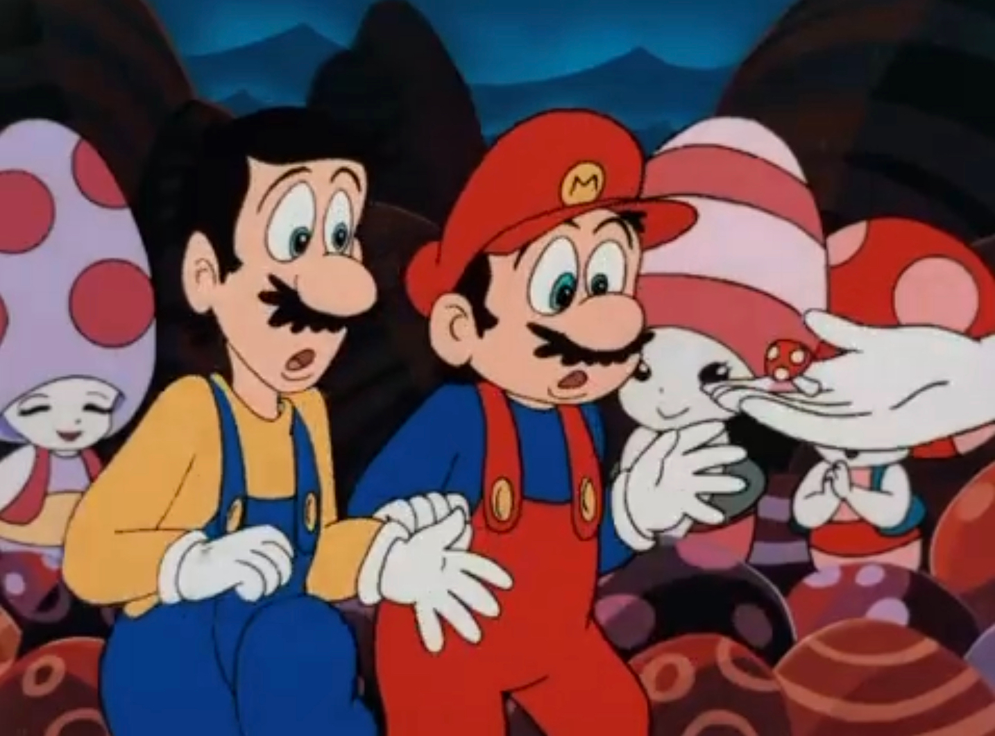File:Toad handing over mushroom.jpg - Super Mario Wiki, the Mario ...