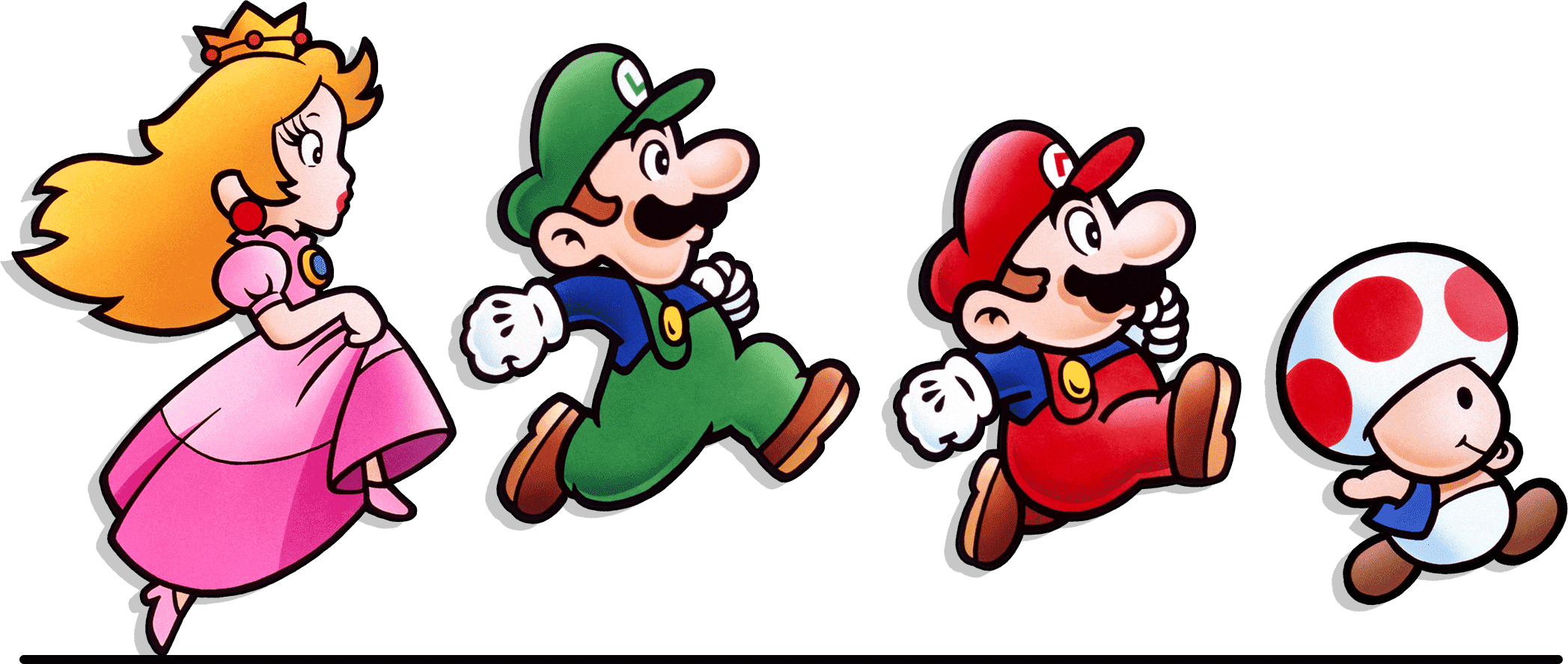 File:FC40 SMB2 Characters Run.png - Super Mario Wiki, the Mario ...