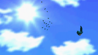 File:Birds Fly Away Ending SM64.png - Super Mario Wiki, the Mario ...