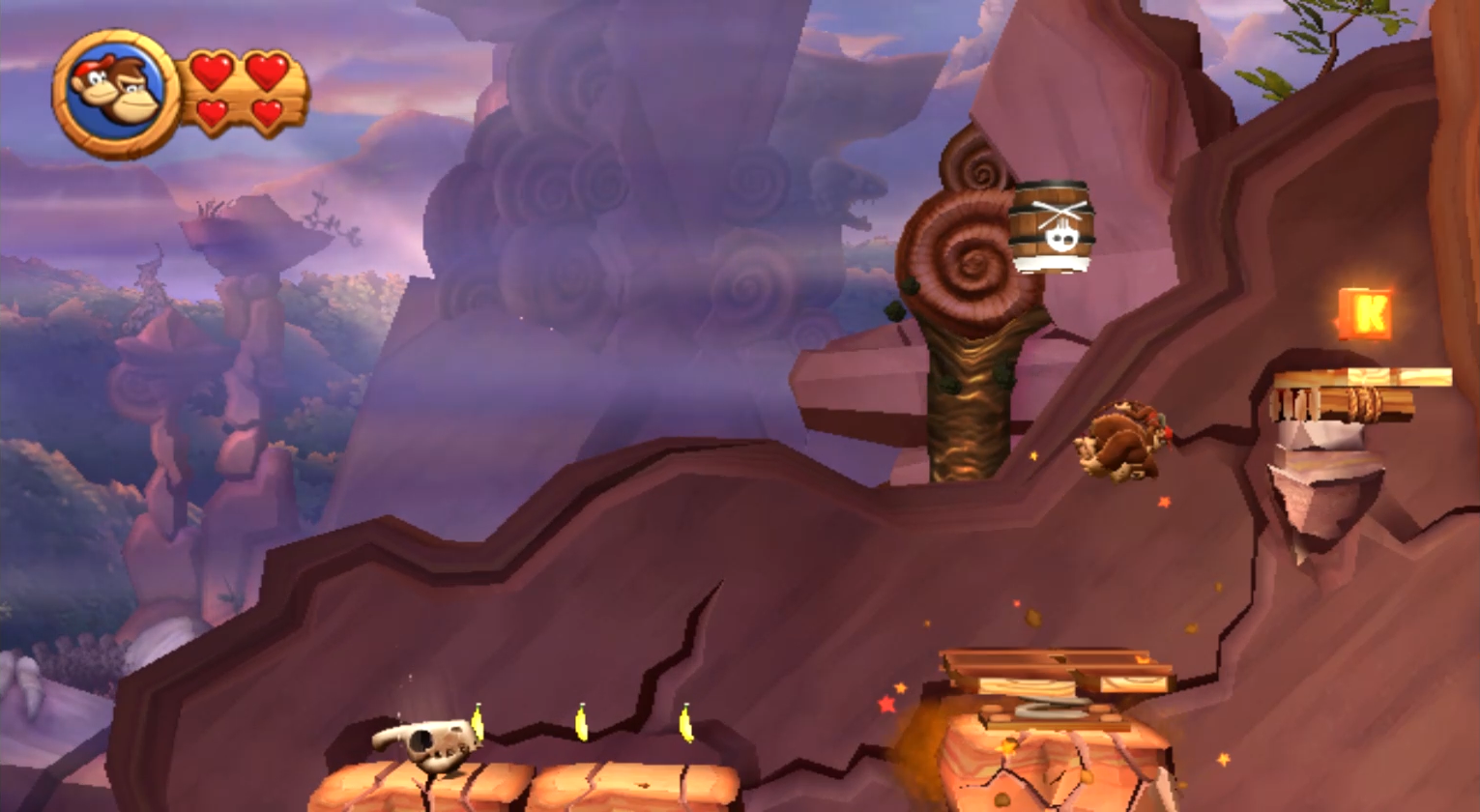 File:DKCR Clifftop Climb K Letter.png - Super Mario Wiki, the Mario ...