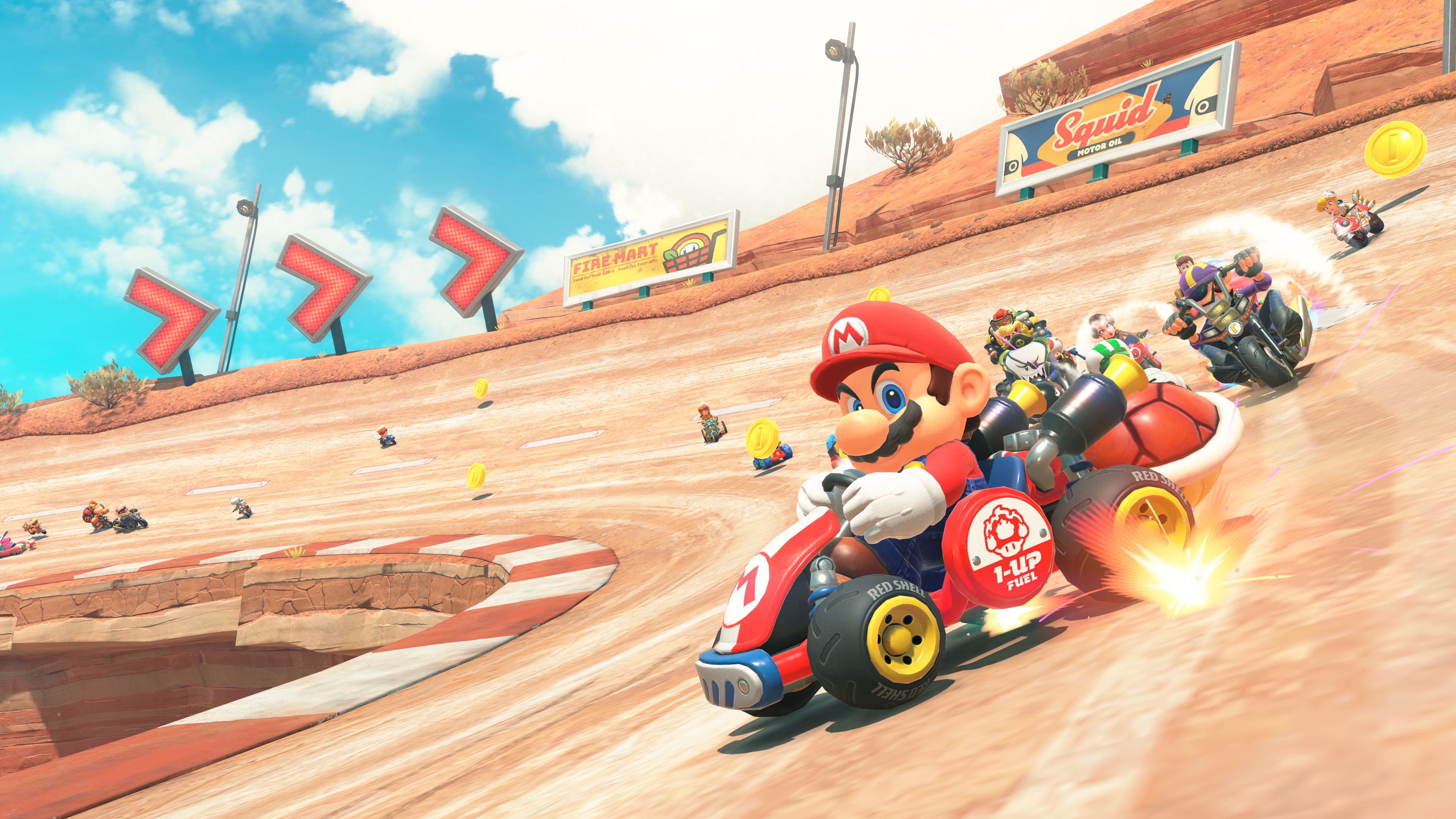 File:MKW Mario racing on Mario Bros. Circuit screenshot 2.jpg - Super ...