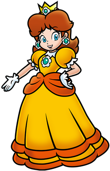 File:Princess Daisy 2D shaded artwork.png - Super Mario Wiki, the Mario ...