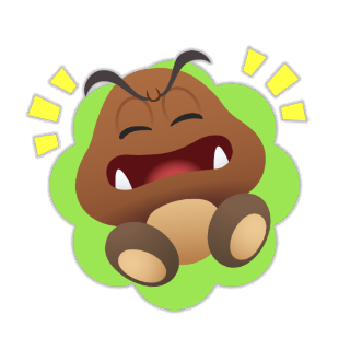 File:Goomba Yes! Reaction.png - Super Mario Wiki, the Mario encyclopedia