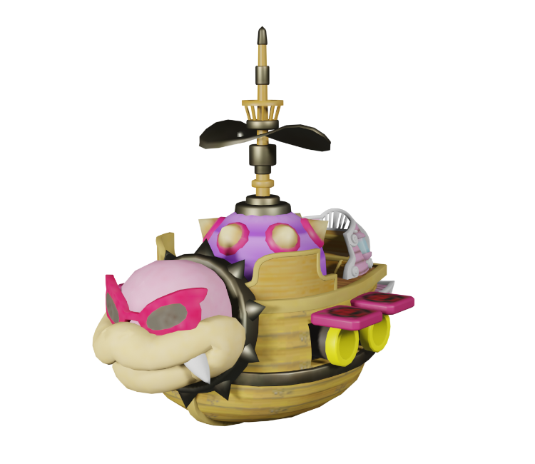 File:NSMBU Roy's Airship model.png - Super Mario Wiki, the Mario ...