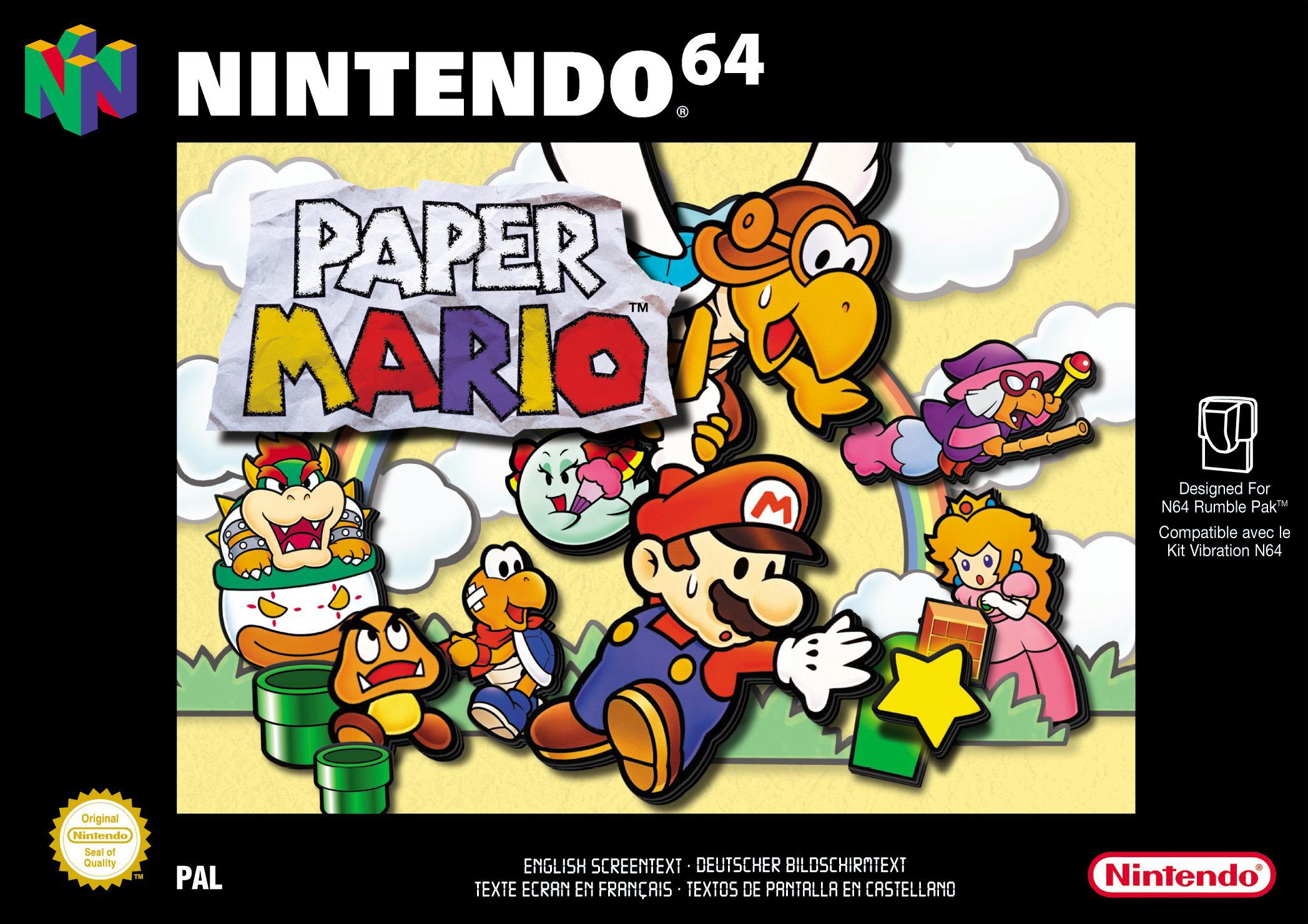 File:Paper Mario PAL box.jpg - Super Mario Wiki, the Mario encyclopedia